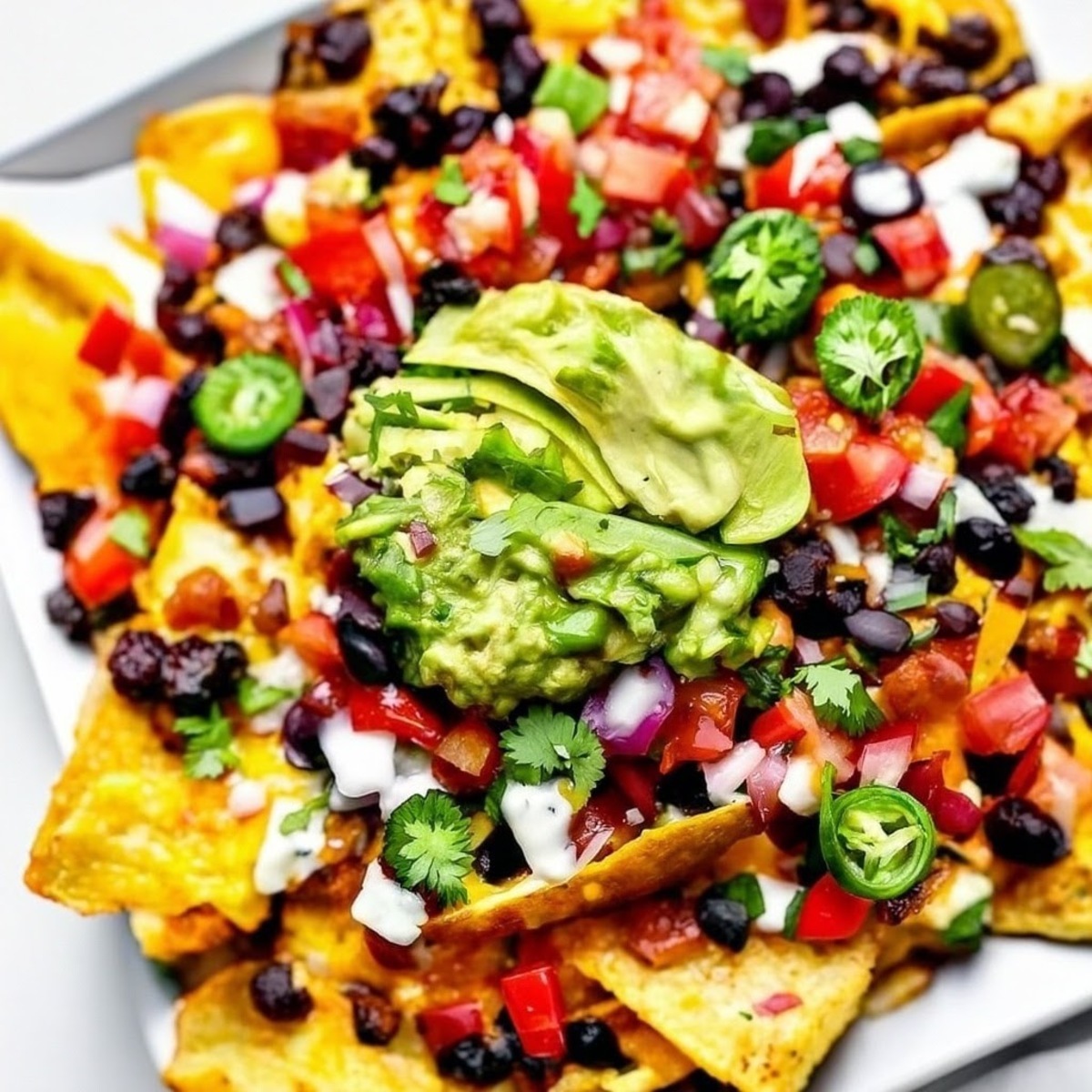 Loaded Vegetarian Nachos Recipe - Instacart