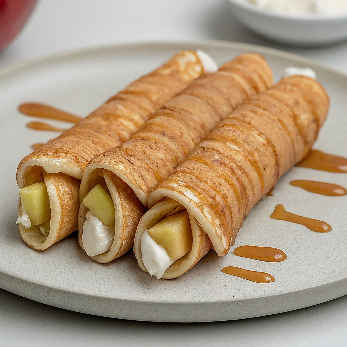 Apple Cinnamon Pancake Roll-Ups + Cream Cheese - Instacart
