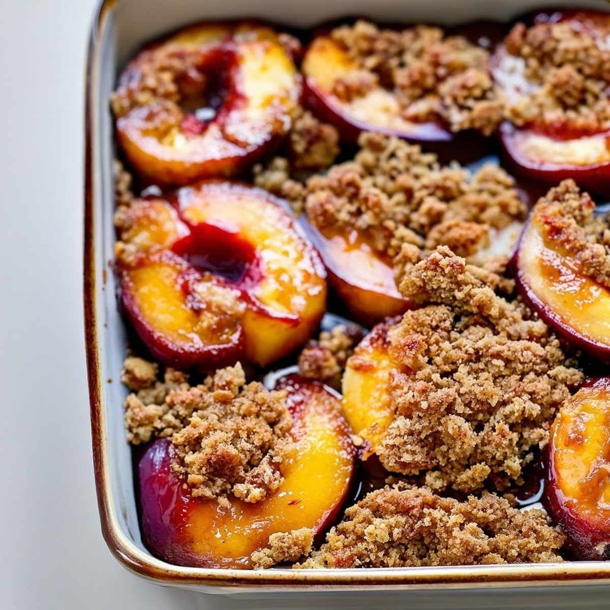 Baked Peaches Recipe with a Crunchy Crumble - Instacart