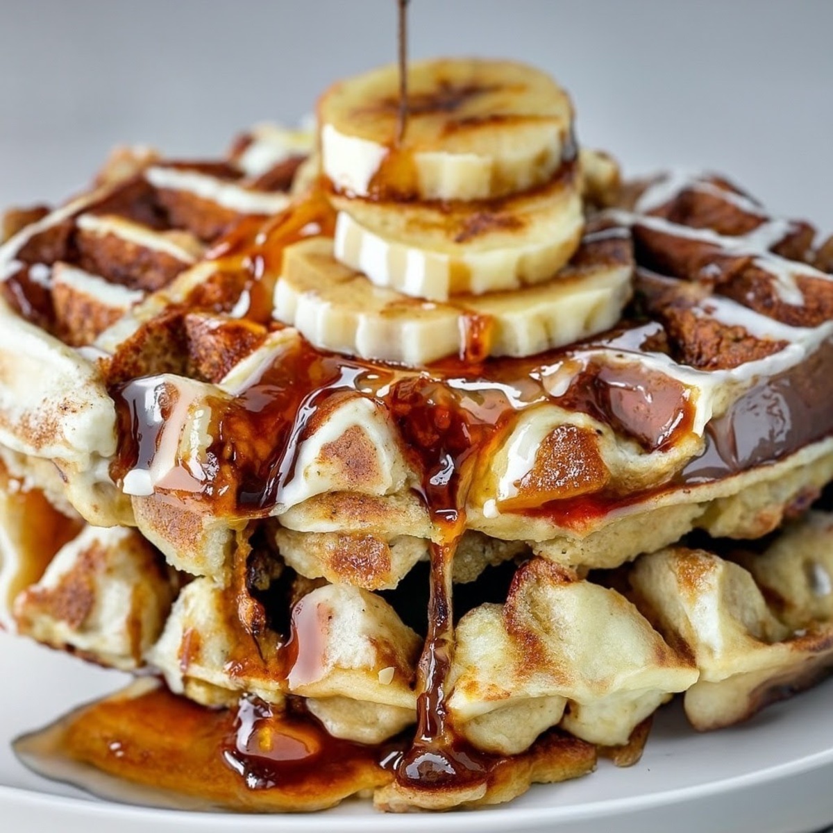 Banana Waffle Recipe with Honey Drizzle - Instacart