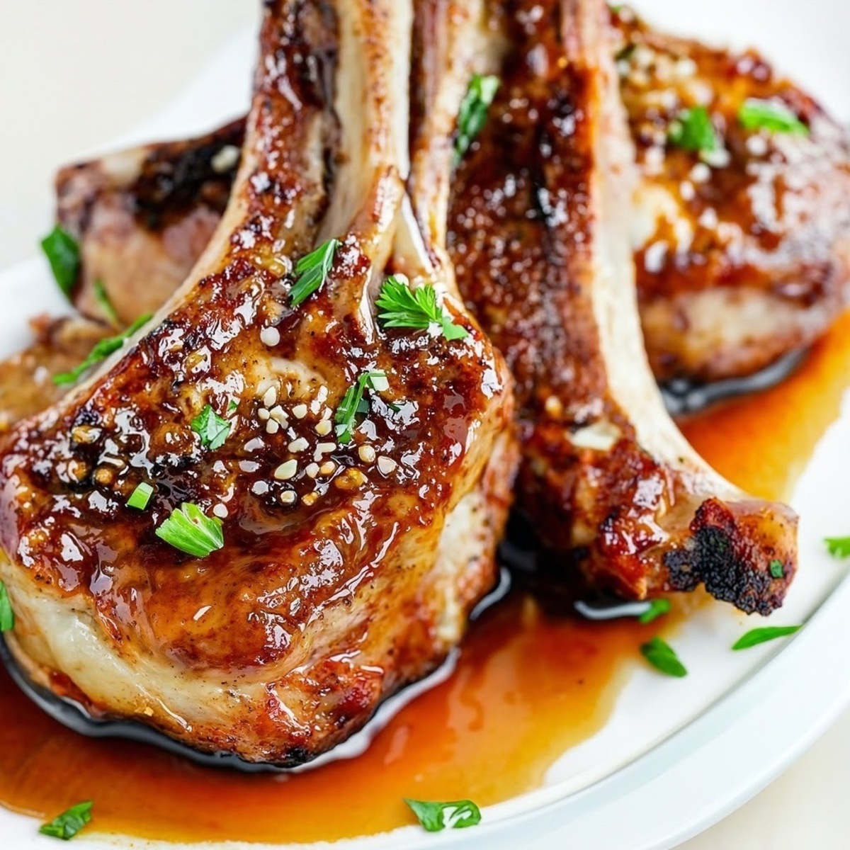 Honey-Glazed Bone-In Pork Chops Recipe - Instacart