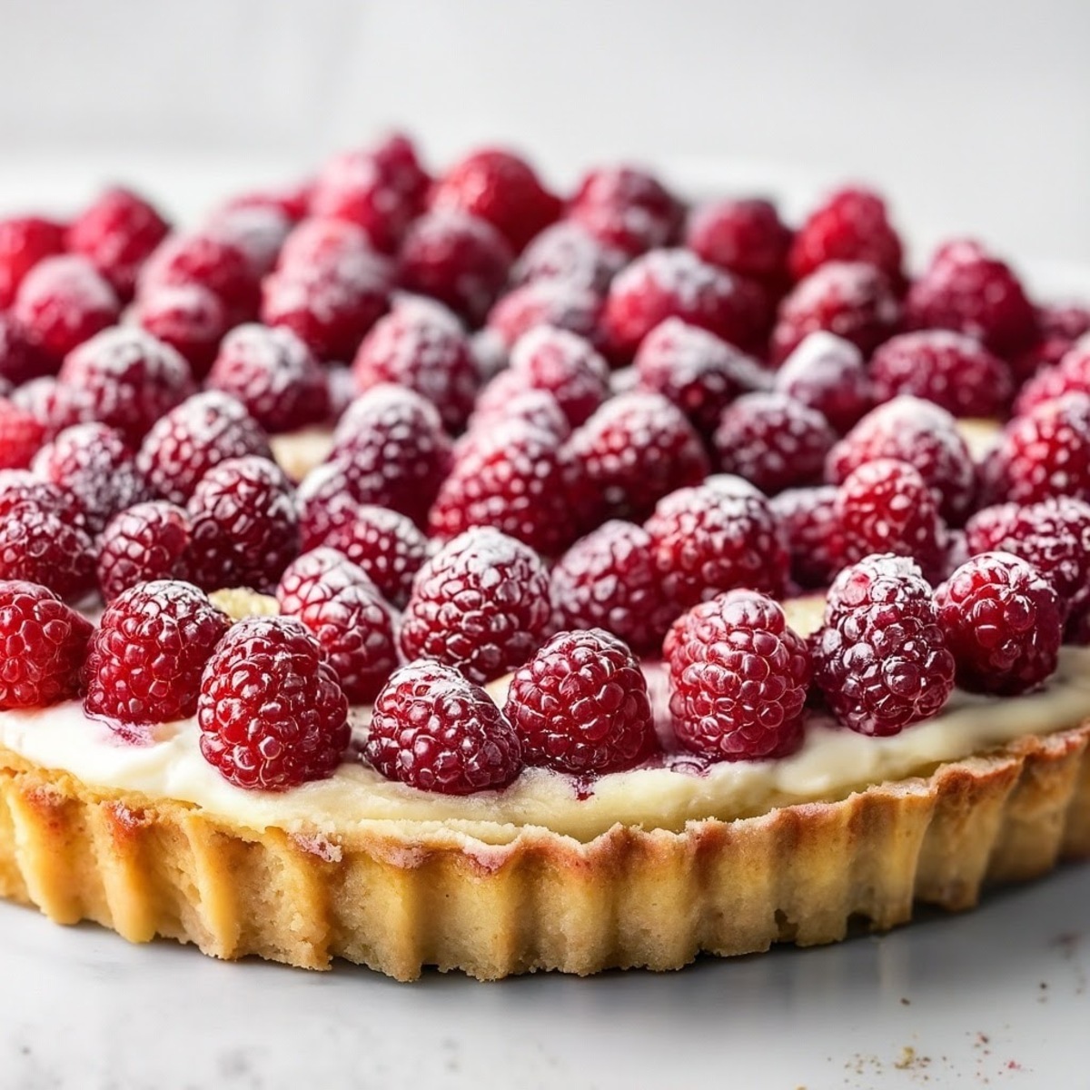 Raspberry Tart with Vanilla Pastry Cream Recipe - Instacart
