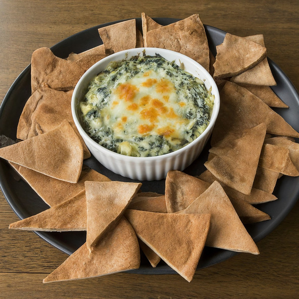 Spinach and Artichoke Dip with Pita Chips Recipe - Instacart