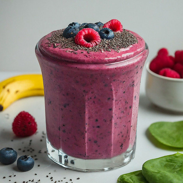 Banana Berry Smoothie with Spinach Recipe - Instacart