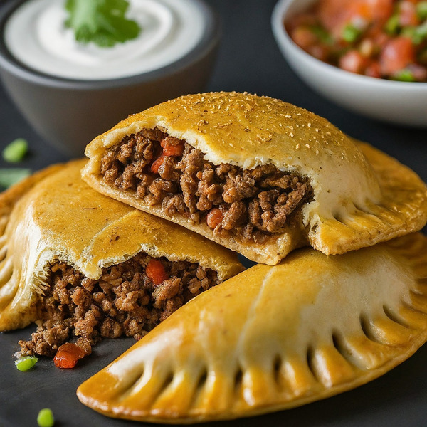Beef Empanada Recipe with Salsa, Sour Cream Sauce - Instacart