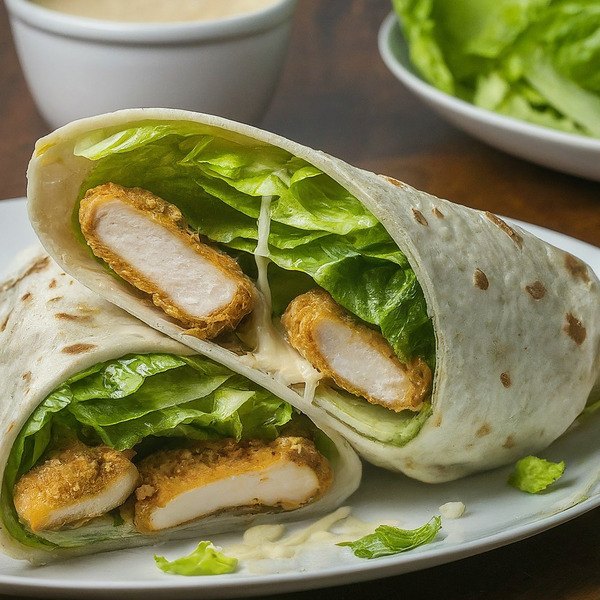 Crispy Chicken Caesar Wrap with Romaine Lettuce - Instacart