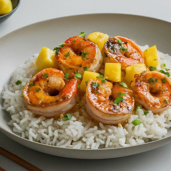 Hawaiian Garlic Shrimp Recipe with White Rice - Instacart