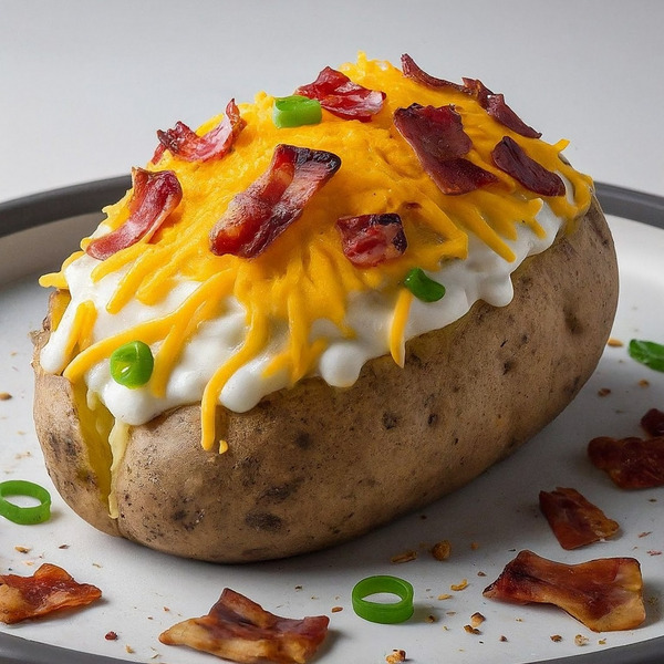 Loaded Baked Potato Recipe with Cheese and Bacon - Instacart