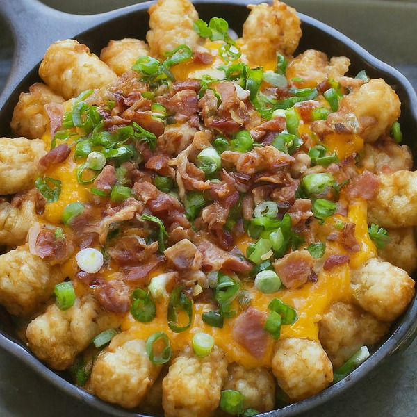 Loaded Tater Tots with Bacon and Cheddar Recipe - Instacart