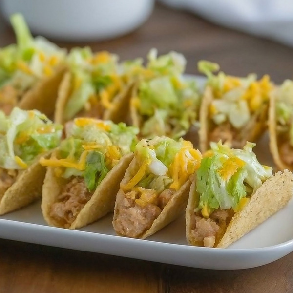 Mini Tacos with Ground Chicken, Lettuce, and Cheese - Instacart