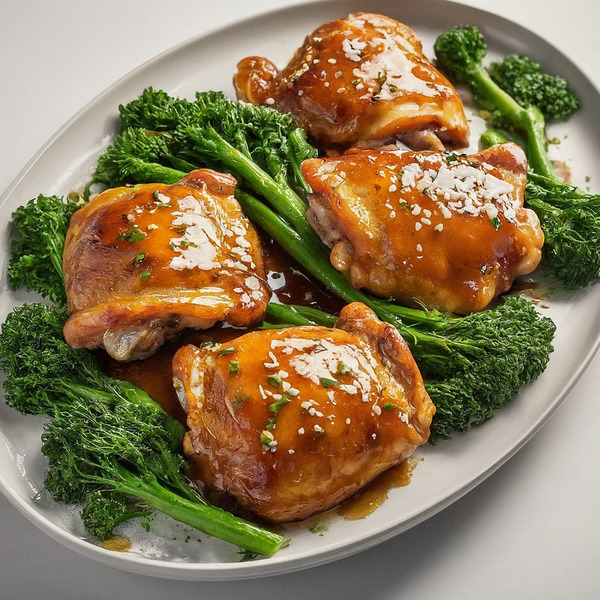 Miso Glazed Chicken Thighs with Broccolini Recipe - Instacart