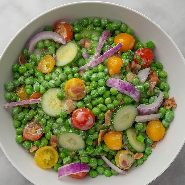 Savory Pea Salad Recipe with Tangy Dressing - Instacart